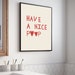 Have A Nice Poop Bathroom Print Pink Wall Art Trendy Printable Art ...
