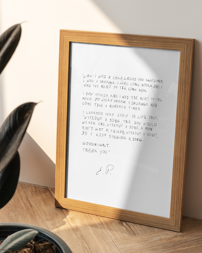 Elvis Presley Letter Handwriting Print , Love Letter, Fan Wall Art ...
