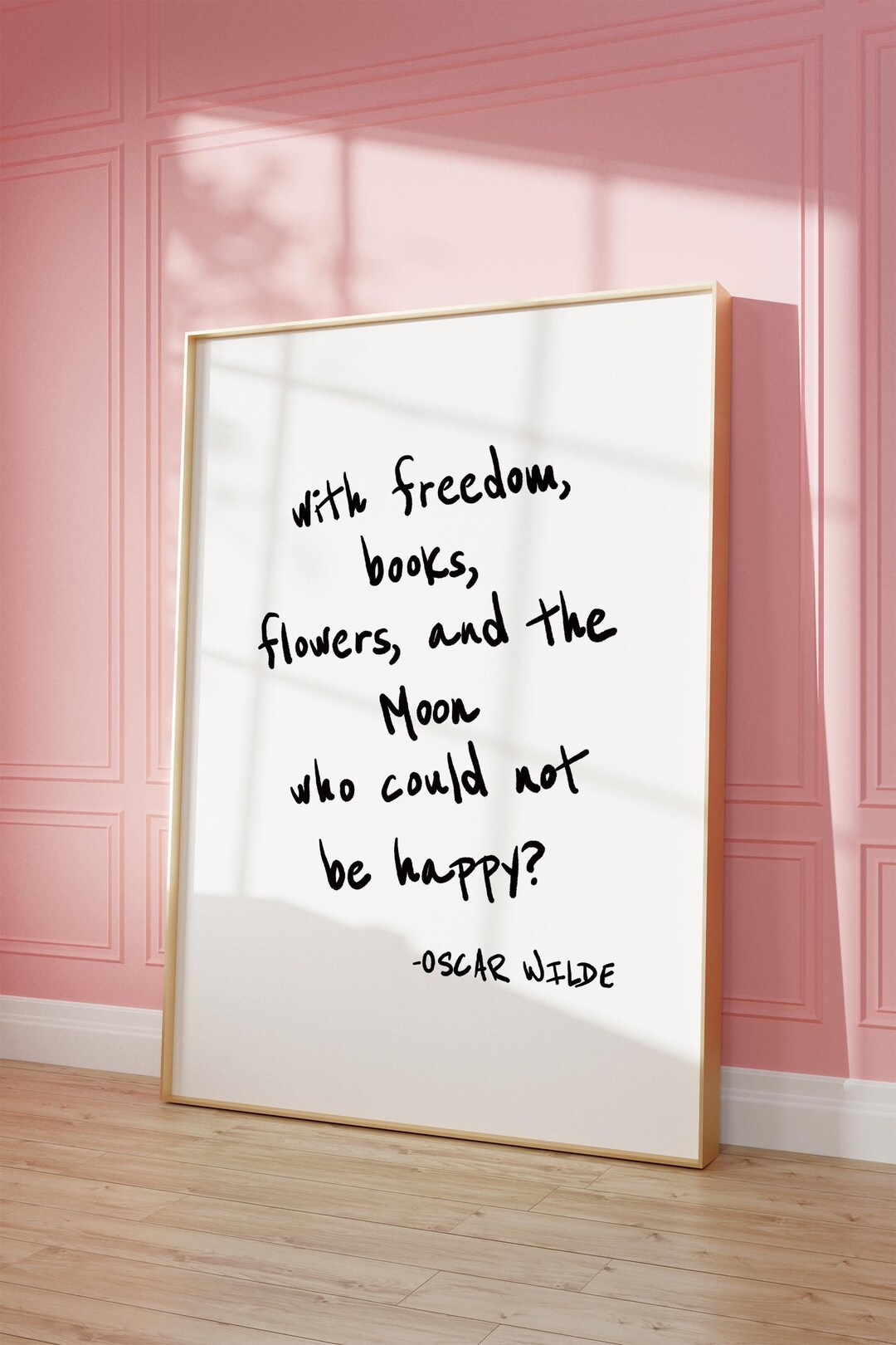 Oscar Wild Handwriting Quote Print , Love Letter, Fan Wall Art ,fast ...
