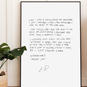 Elvis Presley Letter Handwriting Print , Love Letter, Fan Wall Art ...