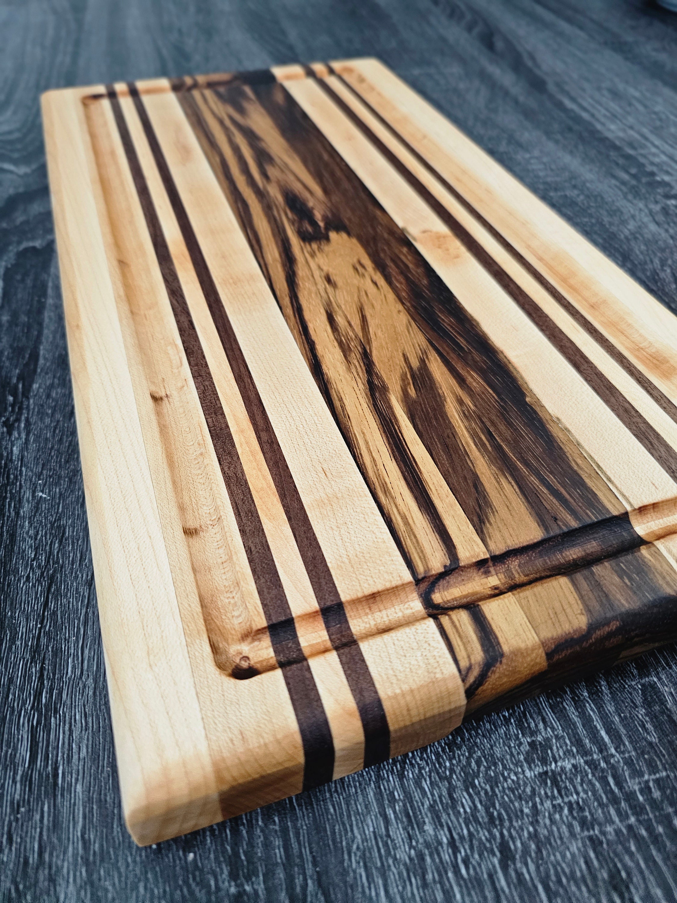 Zebrawood Cutting Board - Etsy