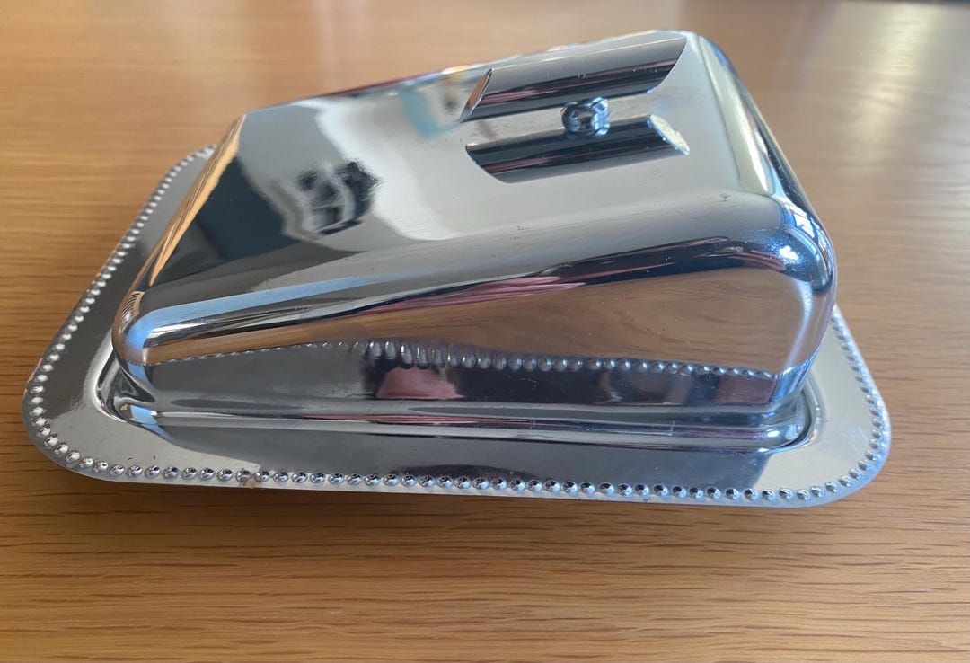 Rare Stunning Stylised Mid Century Butter Cheese Dish Art Deco Design ...