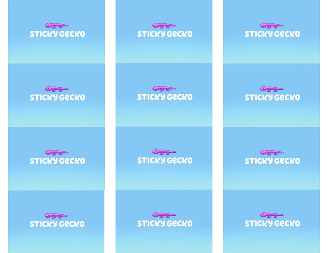 Bluey Sticky Gecko Digital Only - Etsy