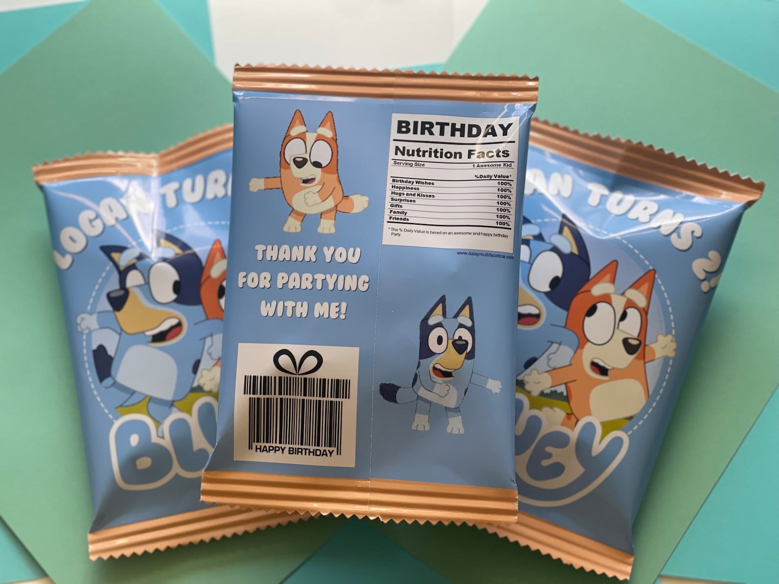Bluey Custom Chip Bag Digital Only - Etsy