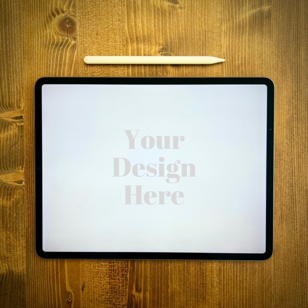 IPad Pro Mockup Everyday, Wood Table, Modern Mockup, Tablet Screen ...