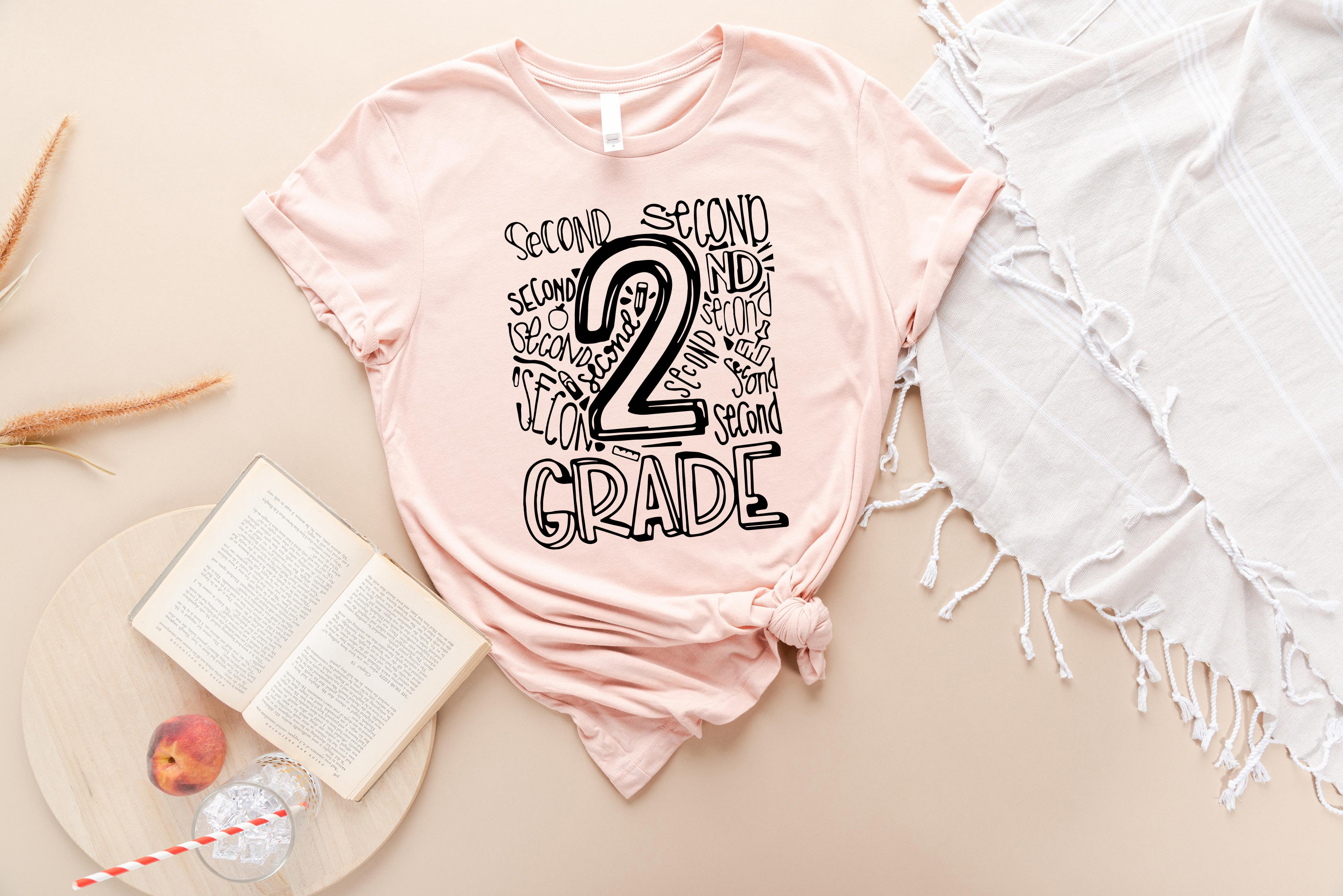2nd Grade Teacher Tshirt, Second Grade Gift T Shirt, Cute Teacher ...