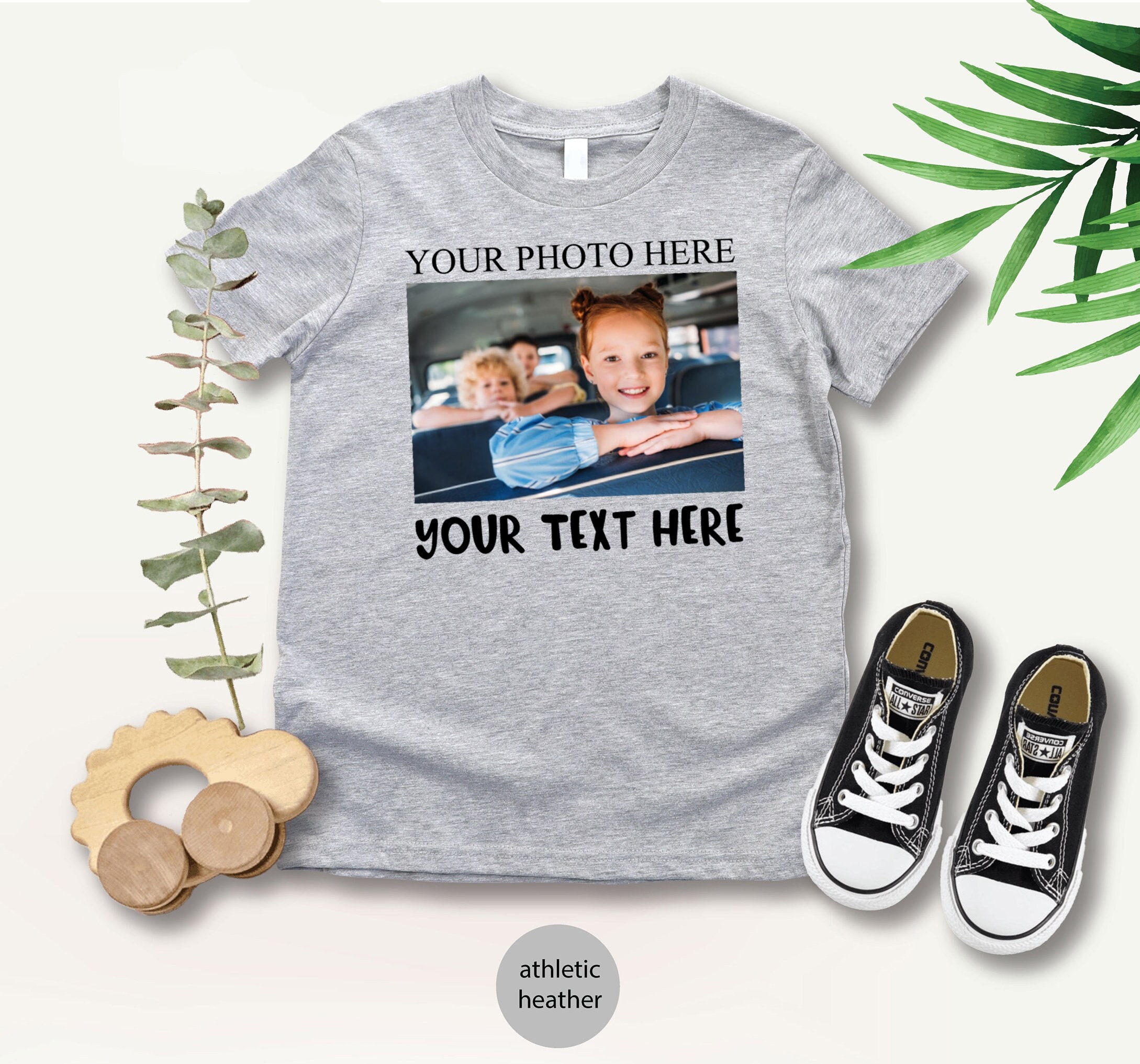 Custom Kids Photo Tshirt, Customized Picture Gift T Shirt, Personalized Family Baby Clothes ...