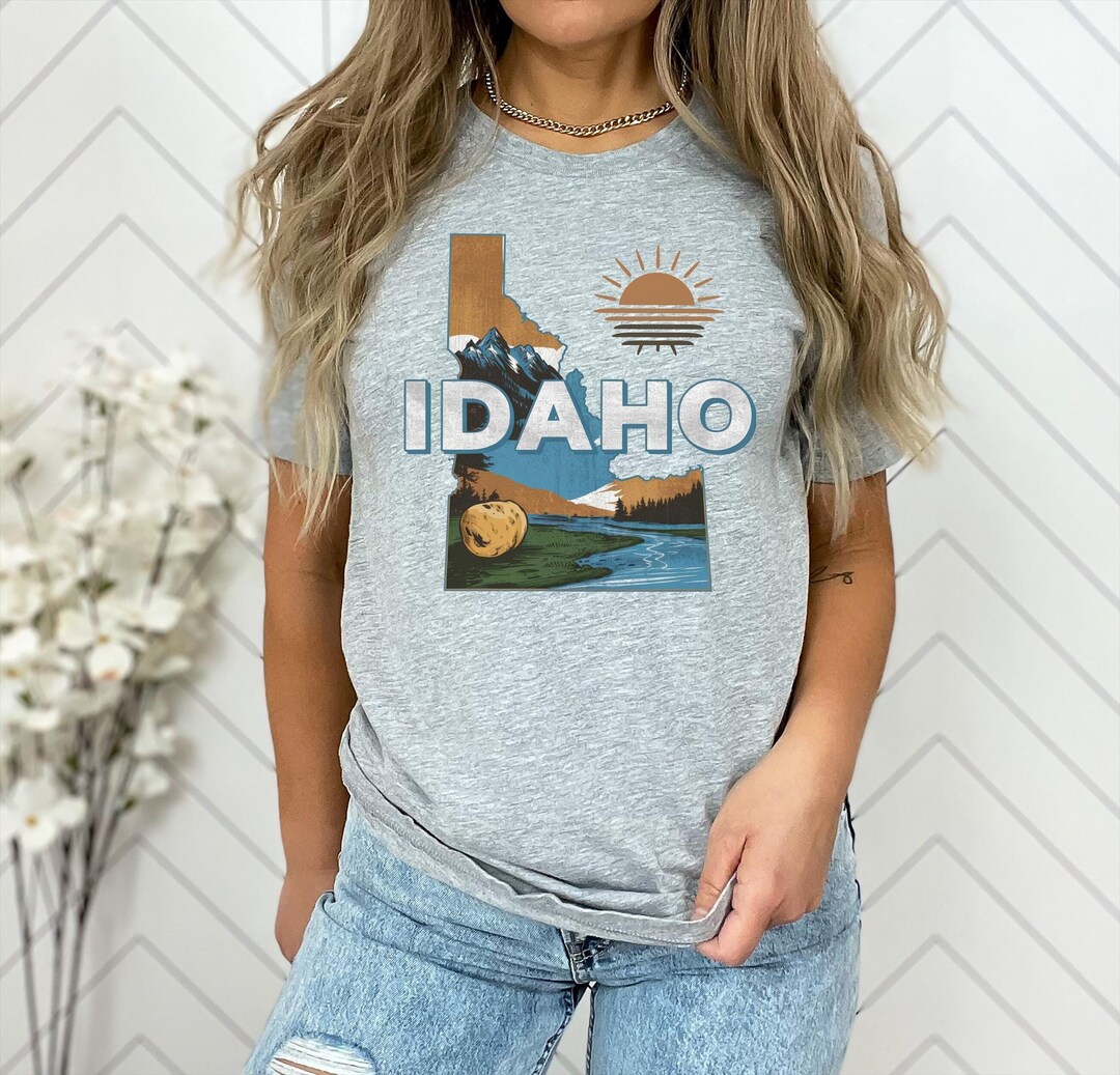 Idaho State Home T Shirt, State of Idaho Lover Gift Tshirt, Idaho State ...