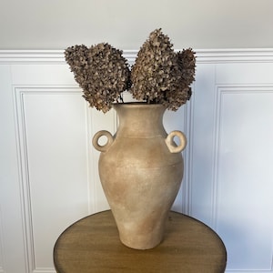 Larg Vintage Pot Aged Artisan Earthenware Stone Vessel Aged Stone Look ...