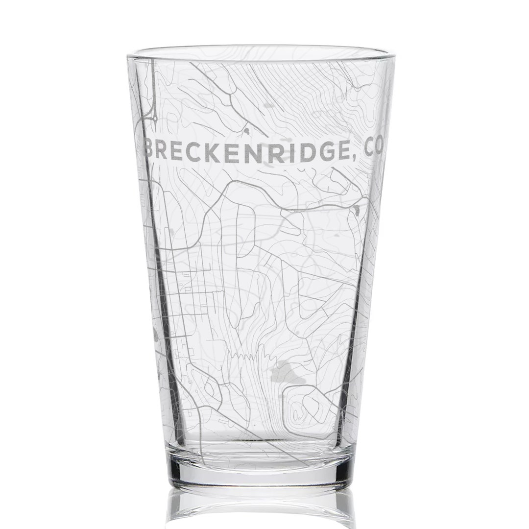 COLORADO MOUNTAIN RESORTS Engraved 16oz Pint Glasses | Mtns Ski Resorts ...