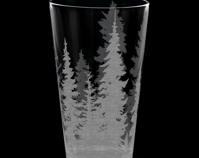 PINE FOREST Engraved 3oz Shot Glass Nature Adventure Wilderness ...