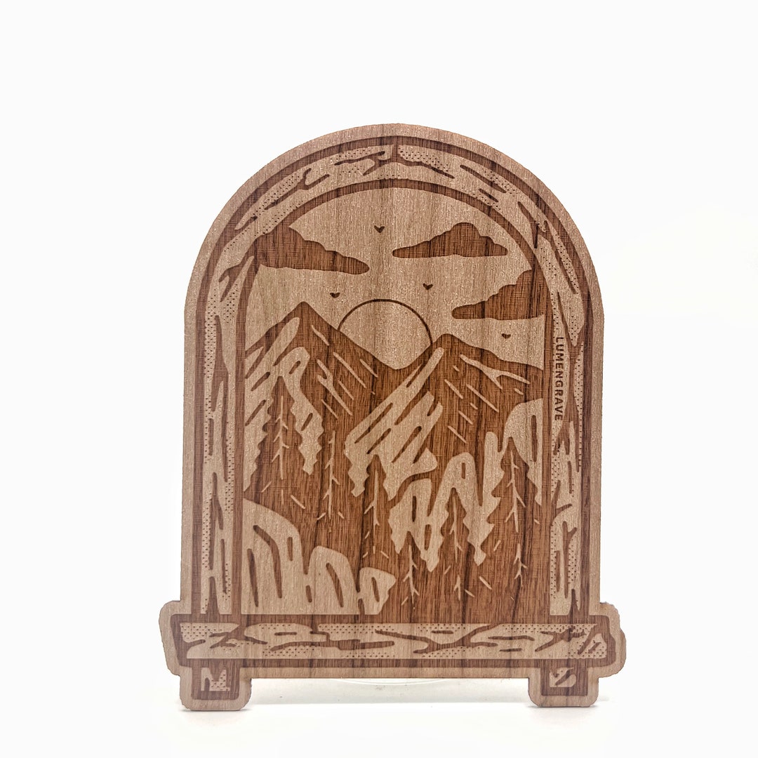 NATURE THEMED Wood Stickers | Laser Nature Stickers: Engraved Wood ...