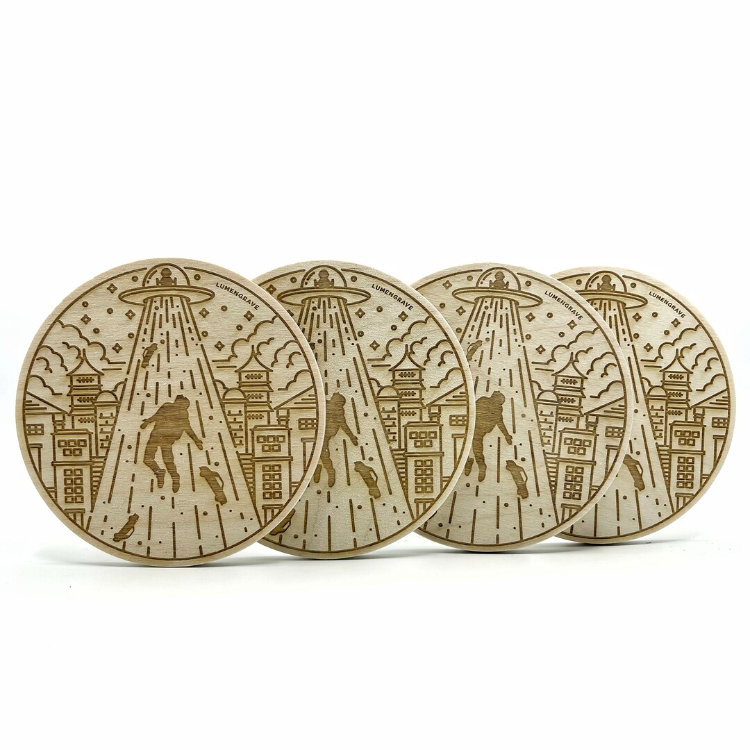 ALIEN & UFO Coaster Collections | Extraterrestrial Design - Handcrafted ...