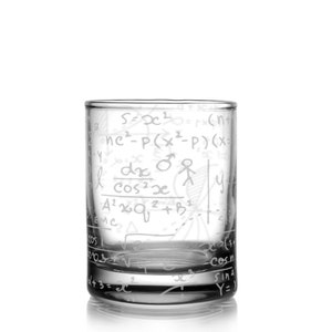 MATH EQUATIONS Engraved Shot Glass | 3 Oz Rim Tempered | Elements ...
