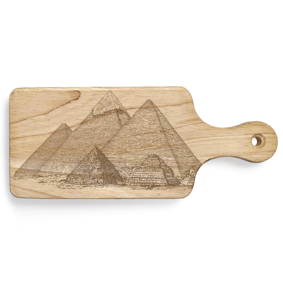 PYRAMIDS OF GIZA Engraved Cutting Board | Majestic Symbol of Ancient ...