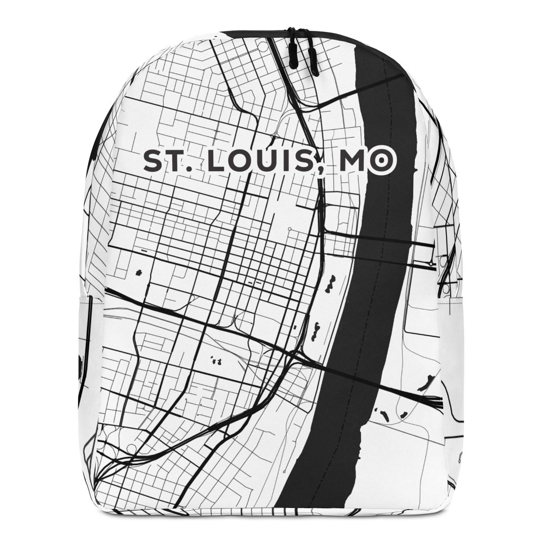 ST. LOUIS City Street Map Minimalist Backpack Urban Explorer Travel Bag ...
