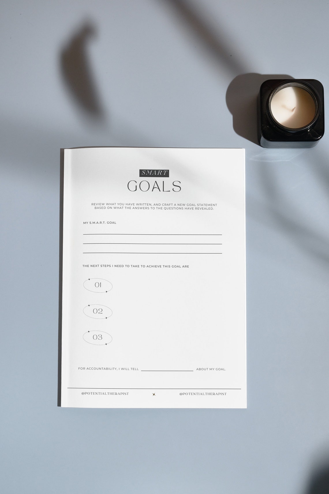 SMART Goal Planner Printable, Mental Health Printable, Mental Health ...