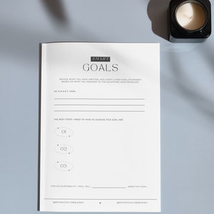 SMART Goal Planner Printable, Mental Health Printable, Mental Health ...