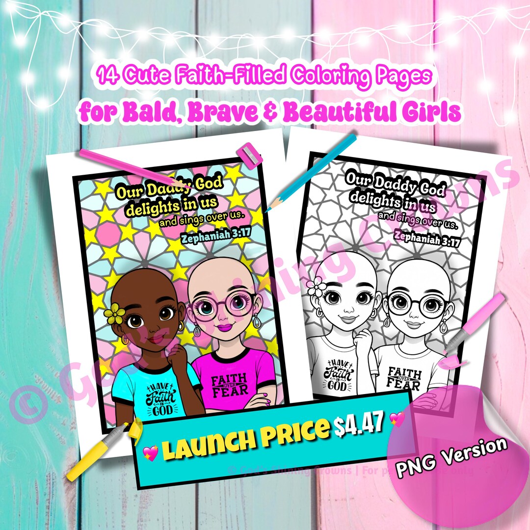 17 Bald Girl Coloring Pages! (14 + 3 Bonus) | Christian Faith PNG for ...