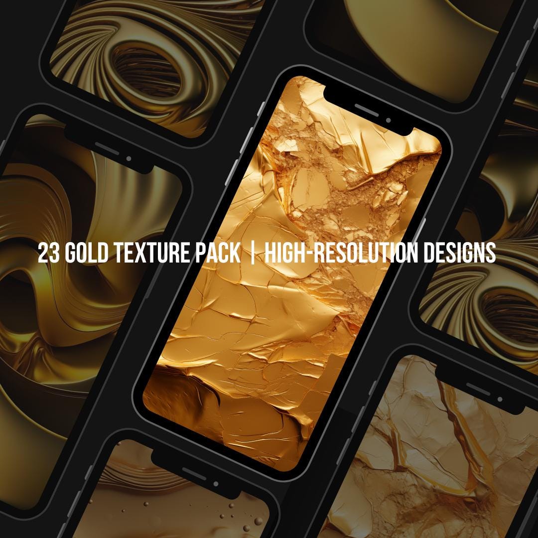 22 Gold Texture Pack High-resolution Designs for Luxurious Digital and ...