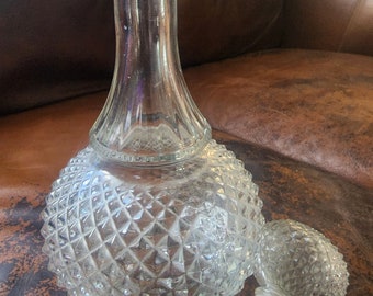 Antique Cut Glass Decanter. - Etsy