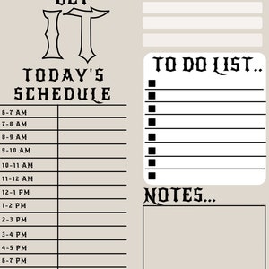 MANLY Daily to Do List Instant Download Daily Planner - Etsy