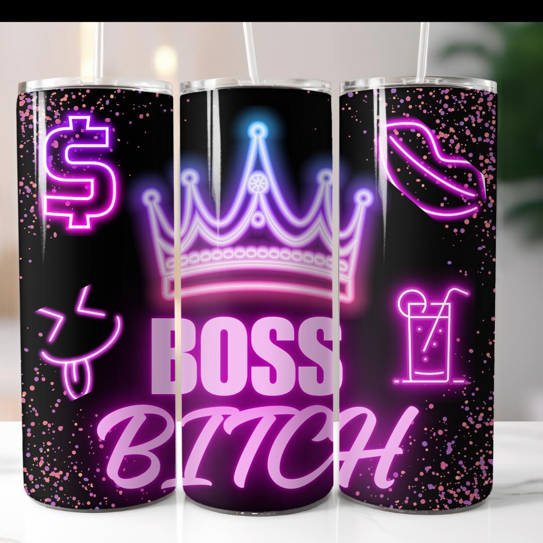 Tumbler Wrap, Boss Bitch - Etsy