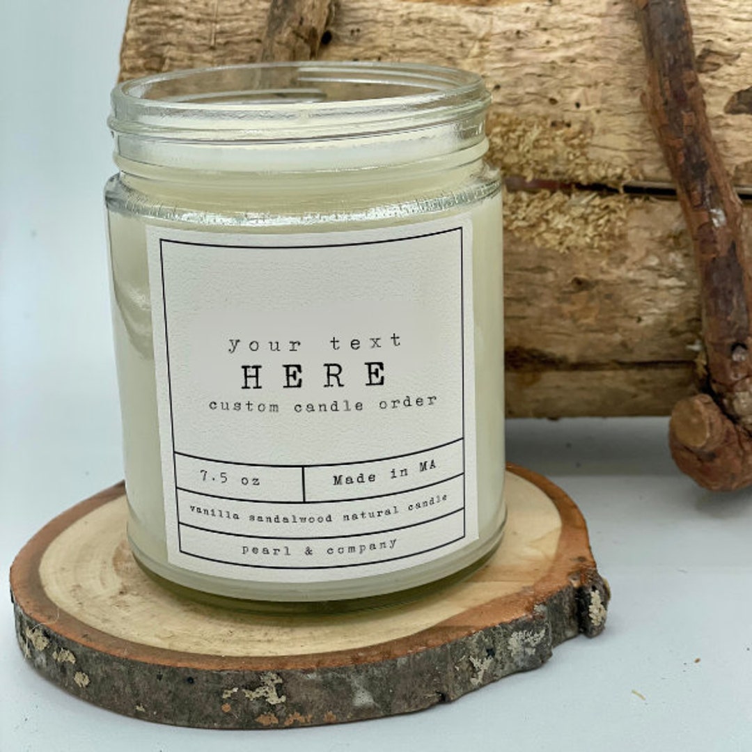 Personalized Candle, Blank Candle, Private Label Candle, Custom Logo ...