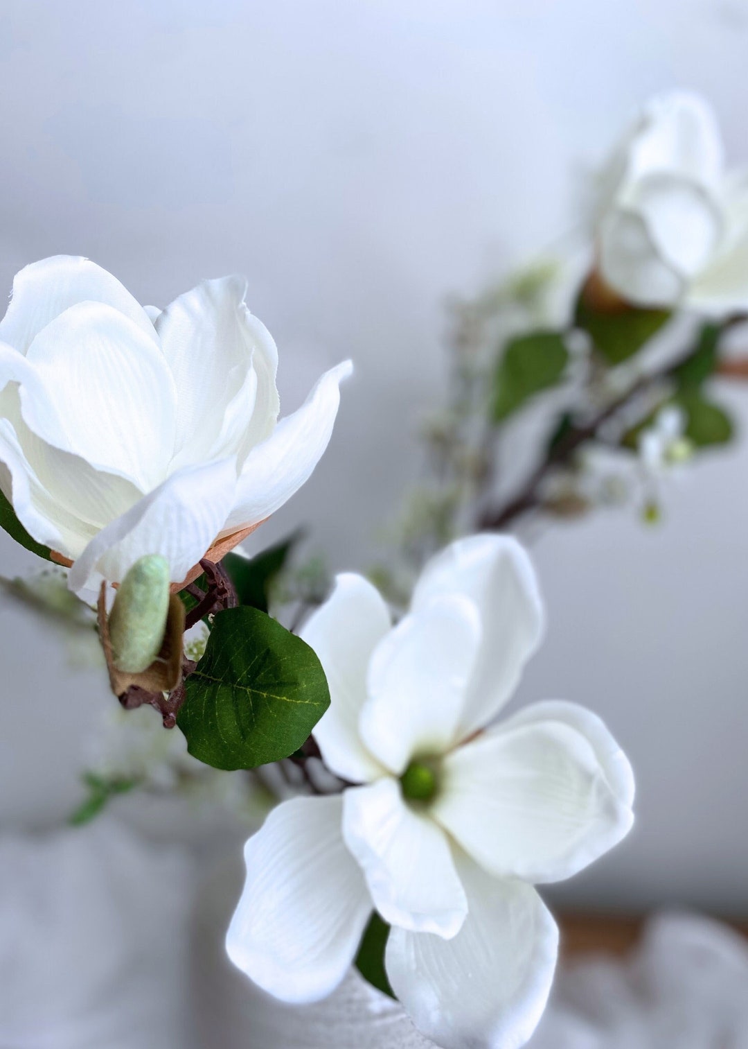 Magnolia Flower Stem - High Quality Faux Floral / Wedding / DIY Floral ...