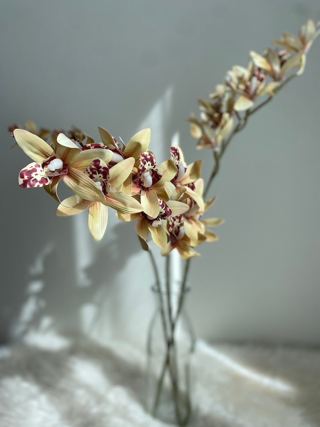 9 Heads Real Touch Orchid Stem - High Quality Artificial Flower ...