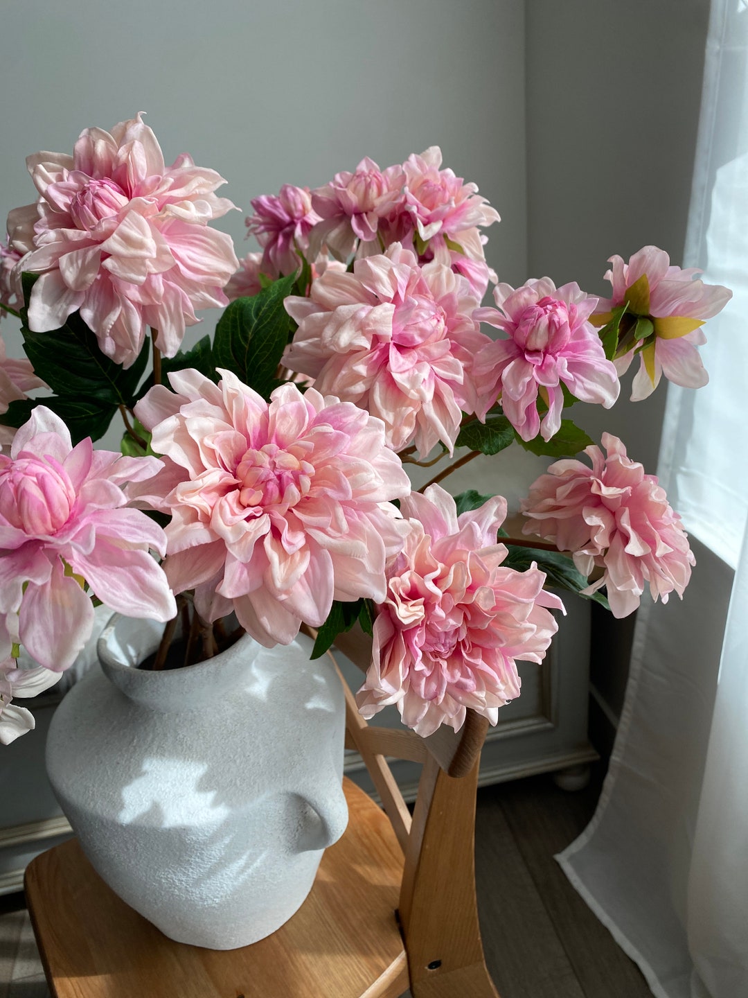 Real Touch Dahlia Flower Stem - Artificial Flower / Wedding / DIY ...