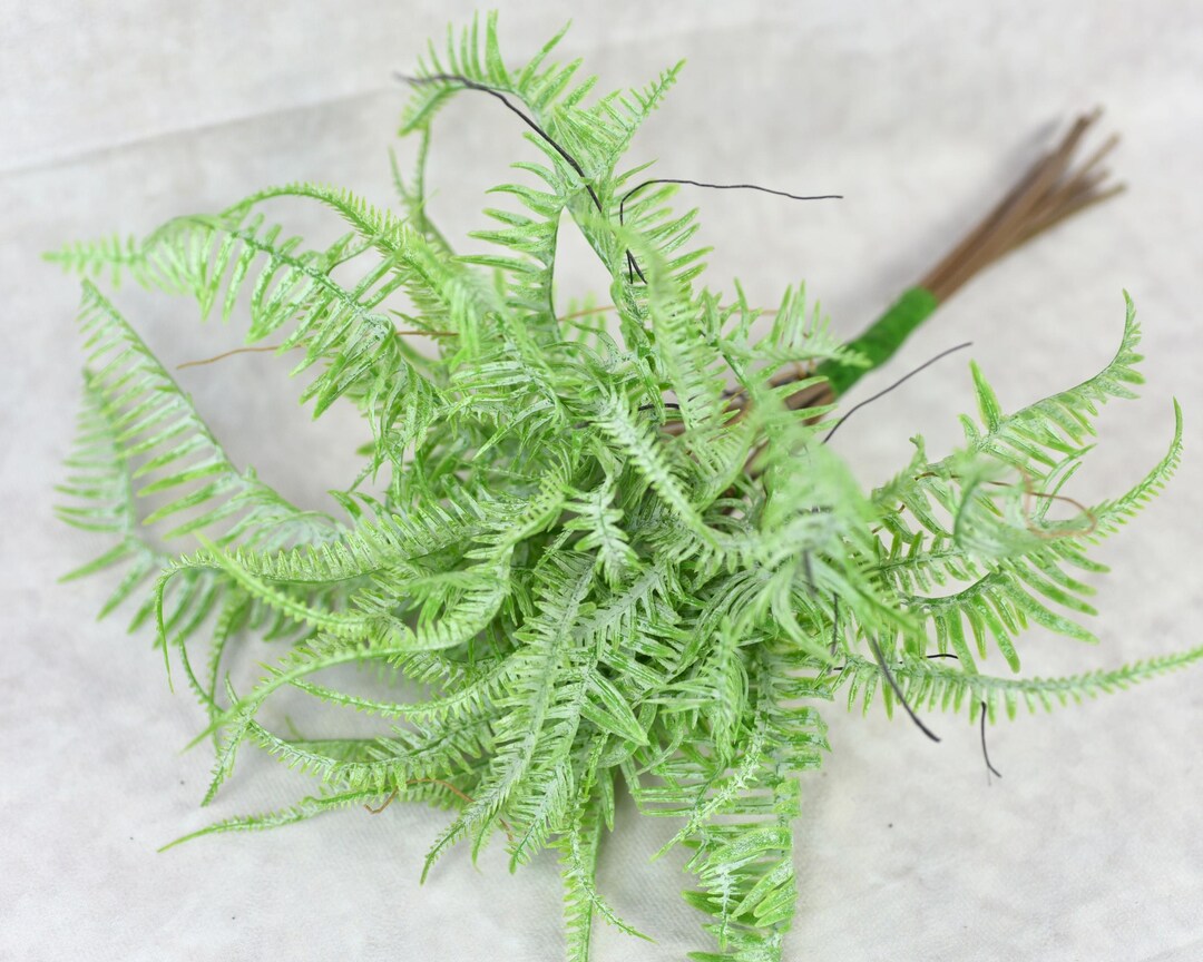 Set of 10 - Faux Real Touch Fern Bunch - Artificial Greenery / Foliage ...