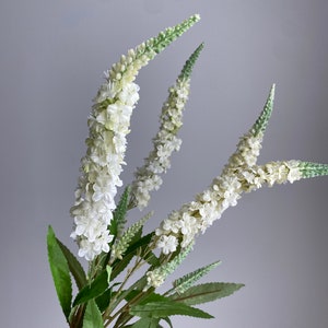 Faux Cream White Veronica Stem - Artificial Flower / Wedding / Bridal ...
