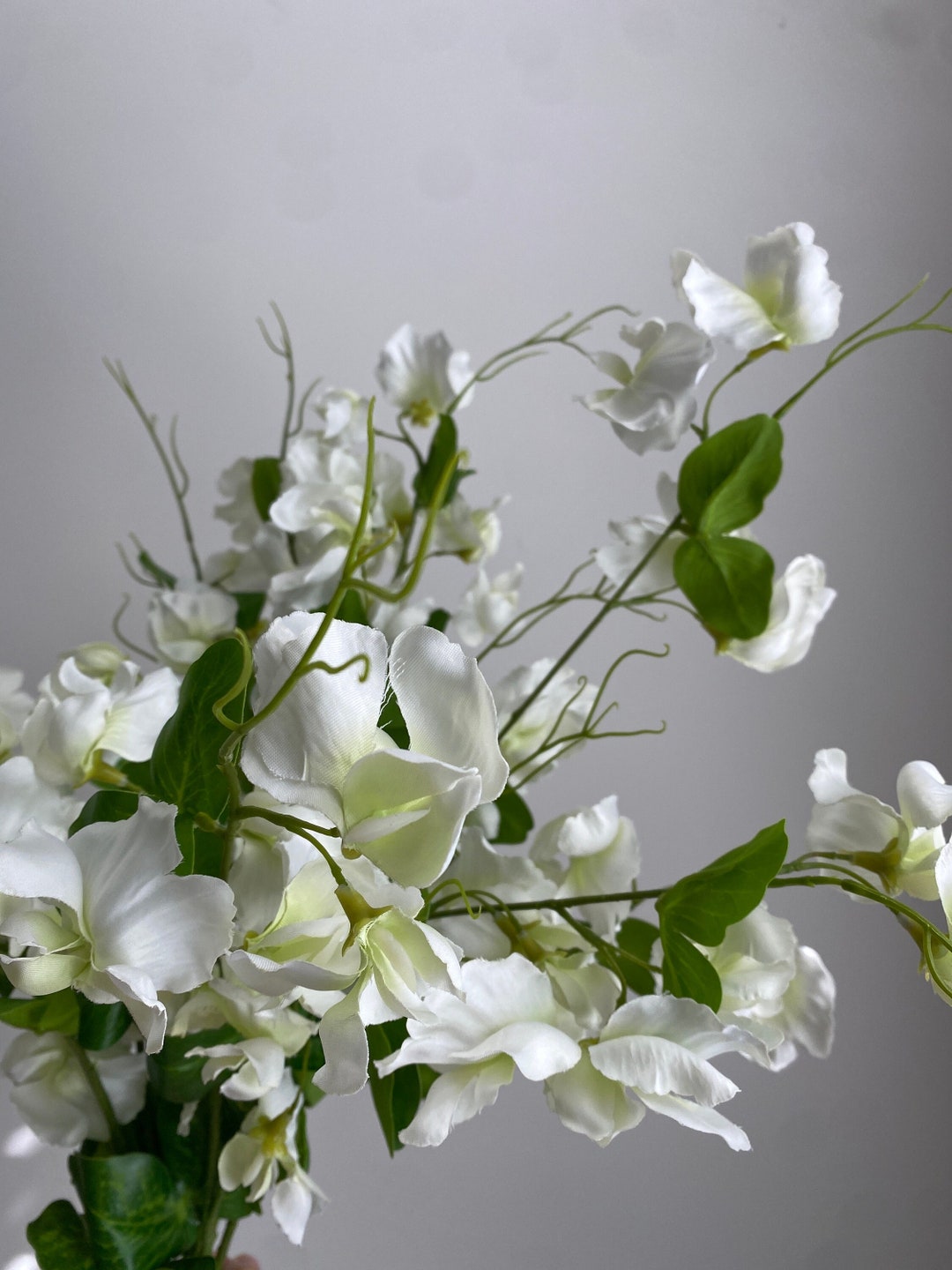Faux Sweet Pea Stem - Artificial Flower Spray / Wedding / DIY Floral ...