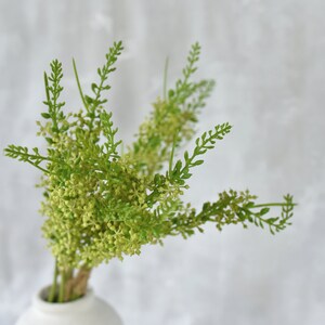 Set of 3 - Faux Lepidium Berry Bud Stem / Artificial Greenery / Foliage ...