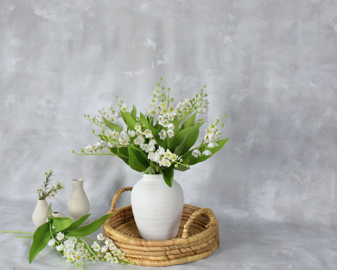 Faux Lily of the Valley Stem - High Quality Artificial Flowers ...