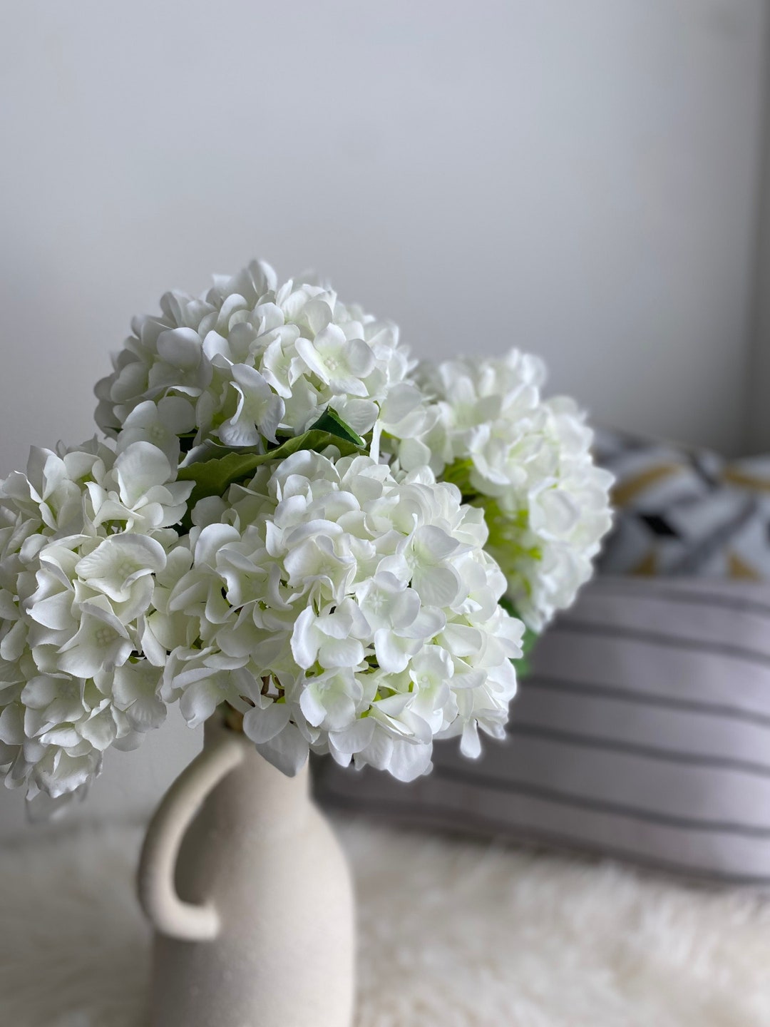 Artificial Hydrangea Flower Stem DIY Floral / Wedding / Home Decoration ...
