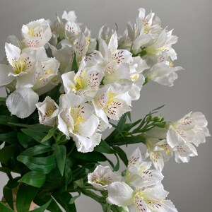 Faux White Peruvian Lily- High Quality Artificial Flowers / Wedding ...