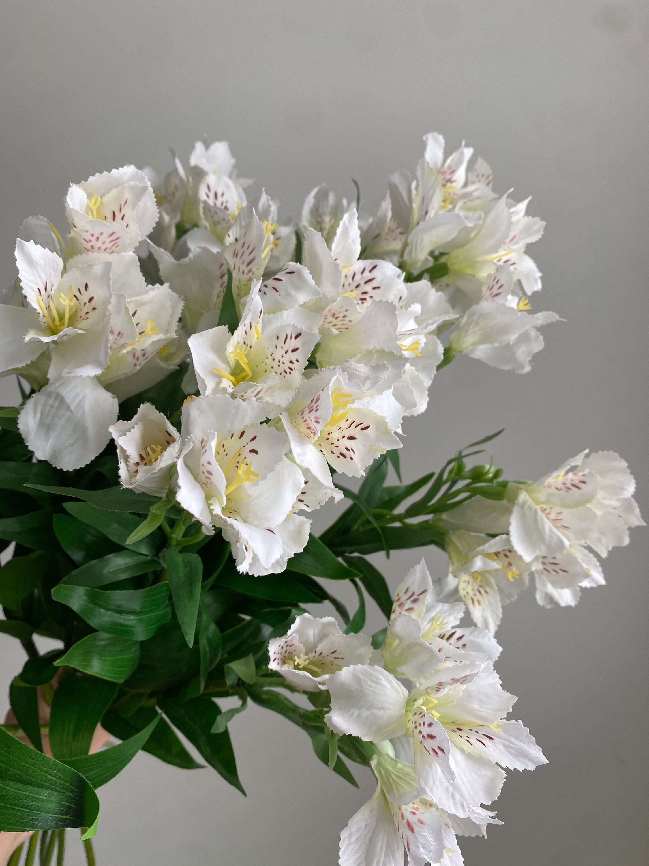 White Alstroemeria Centerpiece