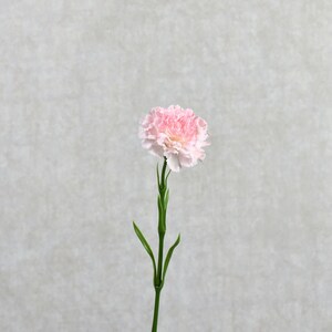 Set of 3 - Real Touch Pink Carnation Stem / Artificial Floral / Wedding ...