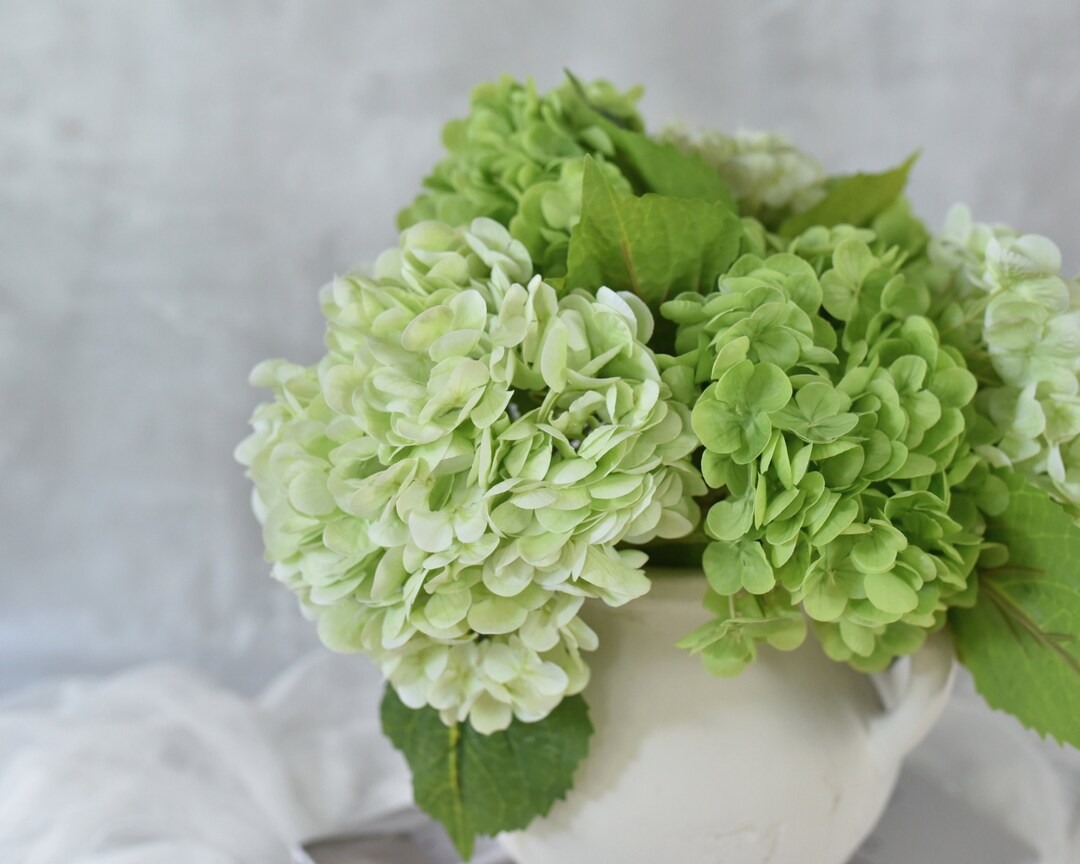 Real Touch Huge Hydrangea Stem Realistic High Quality Artificial Flower ...