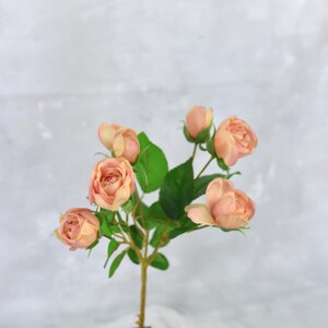 Real Touch Caramel Toffee Rose Spray - High Quality Artificial Flower ...
