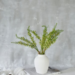 Set of 3 - Faux Lepidium Berry Bud Stem / Artificial Greenery / Foliage ...