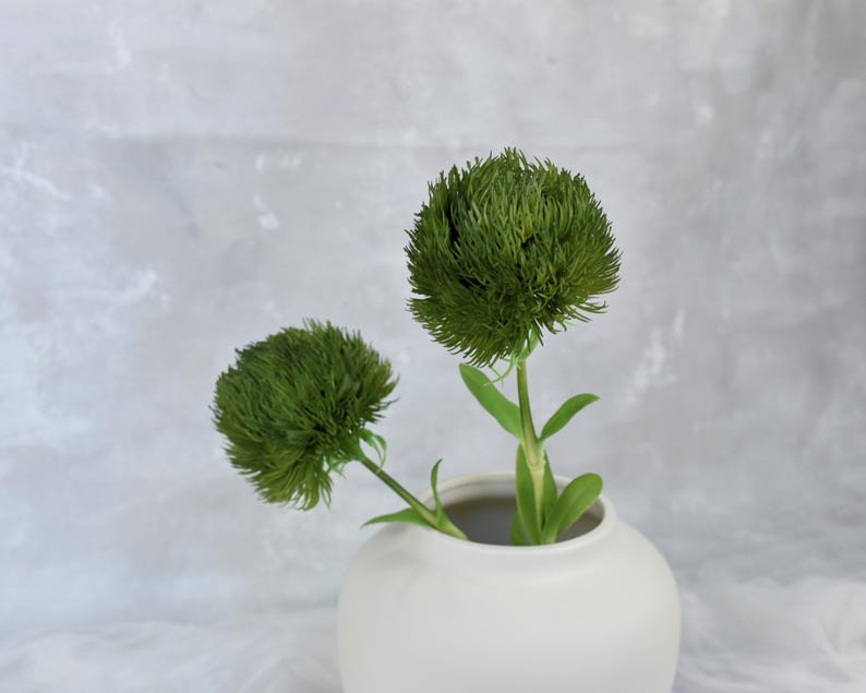 Real Touch Dianthus Green Ball Stem - High Quality Artificial Flower ...