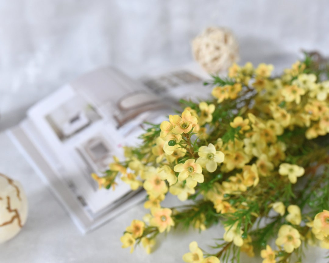 Artificial Wax Flower Stem - Faux Flower / DIY Floral / Wedding / Home ...