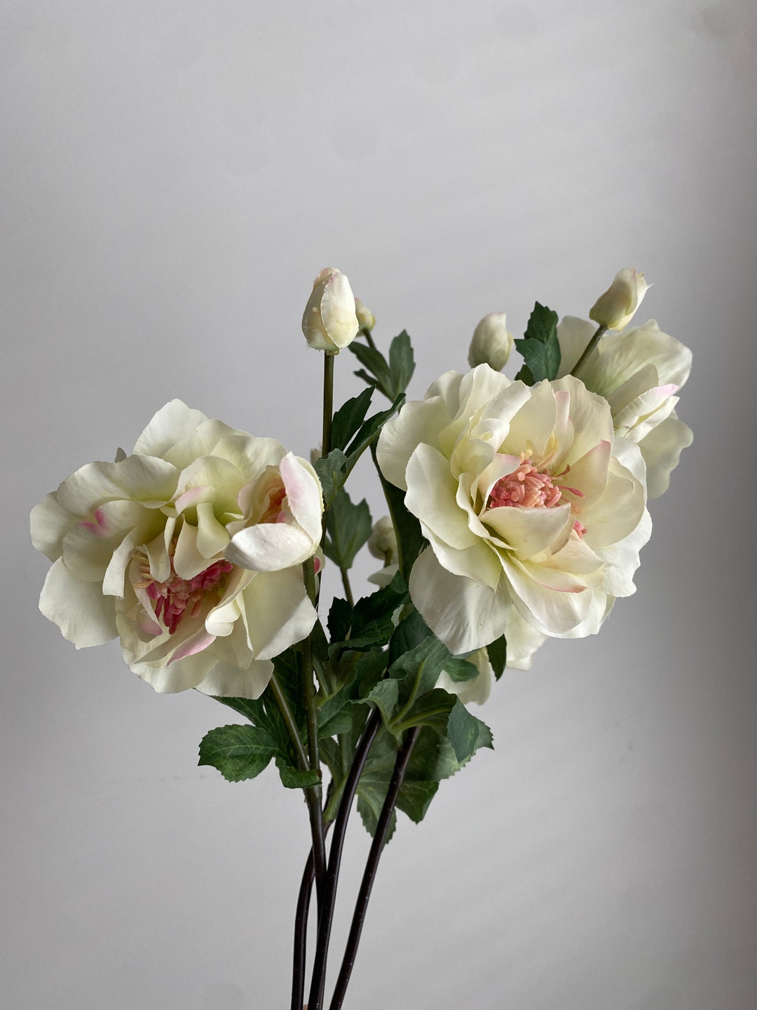 Faux Garden Rose Stem High Quality Artificial Flower / Wedding / DIY ...
