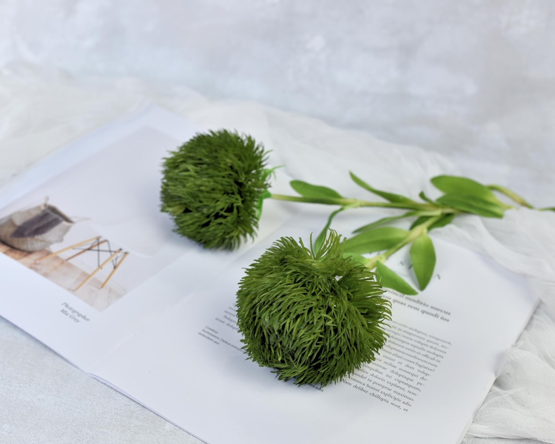 Real Touch Dianthus Green Ball Stem - High Quality Artificial Flower ...