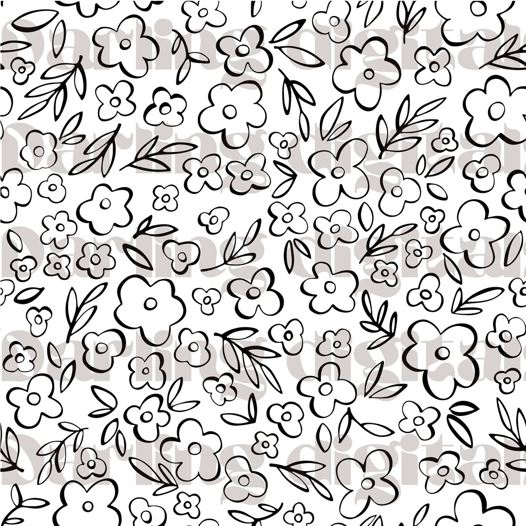 Flower Outline Png - Etsy