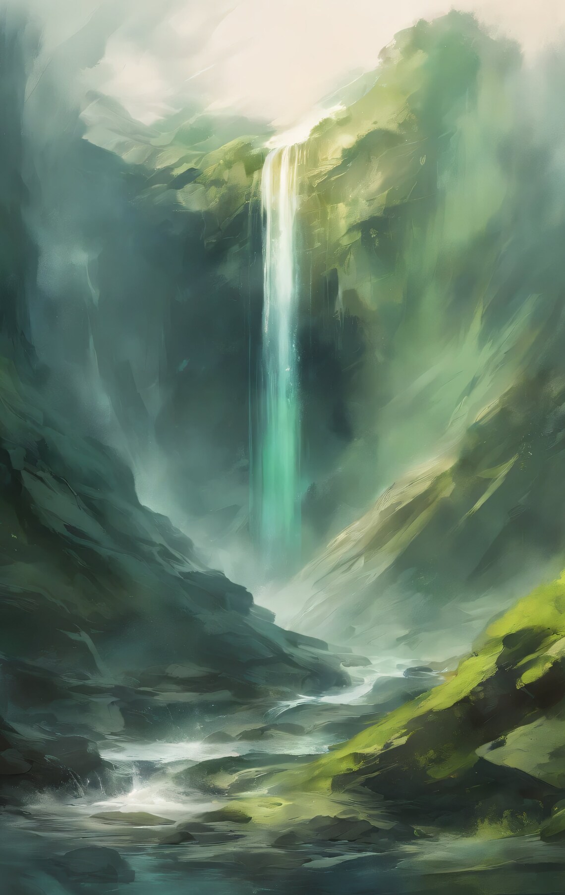 Electric Waterfall - Etsy