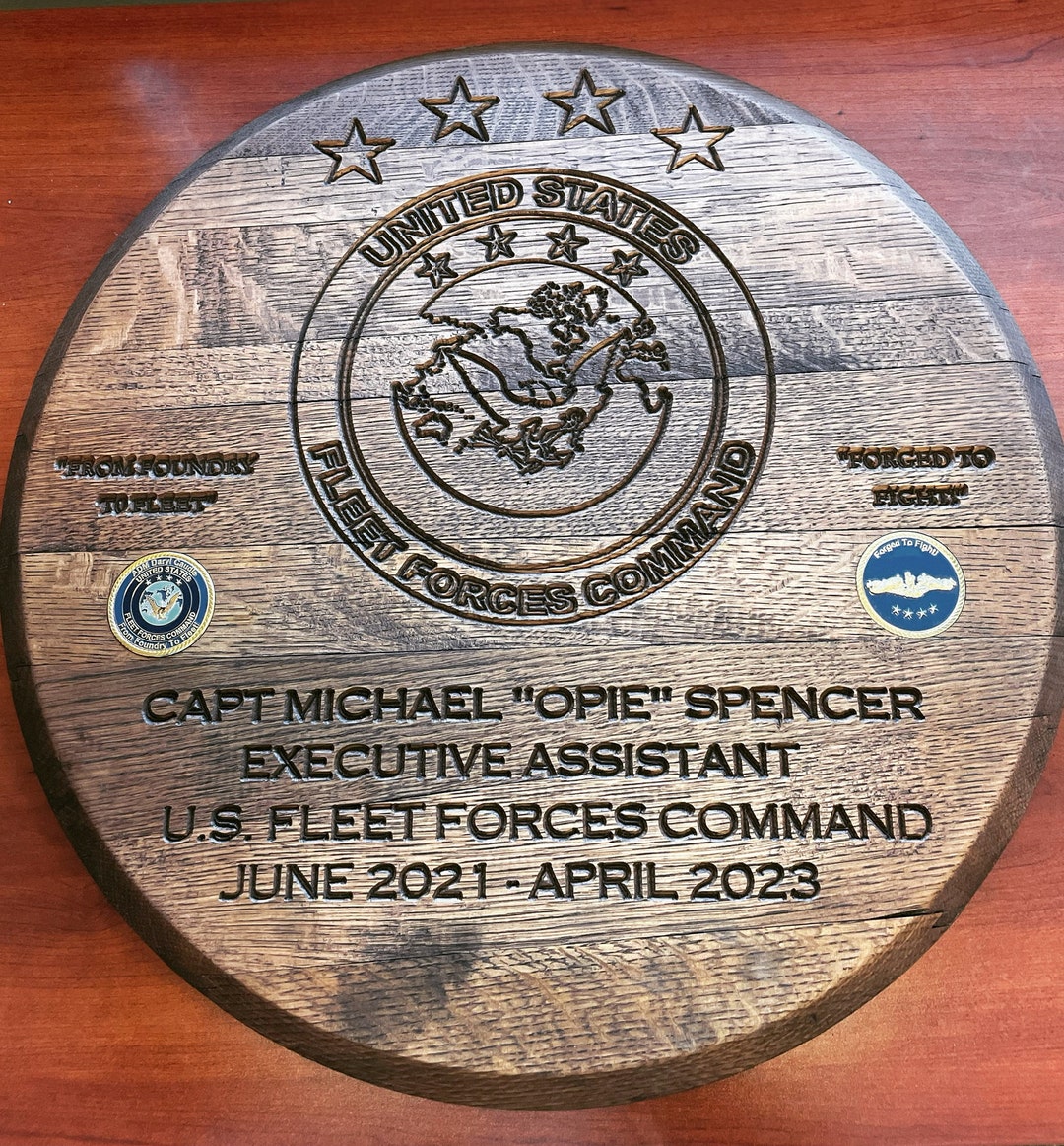 Military Farewell Barrel Head - Etsy